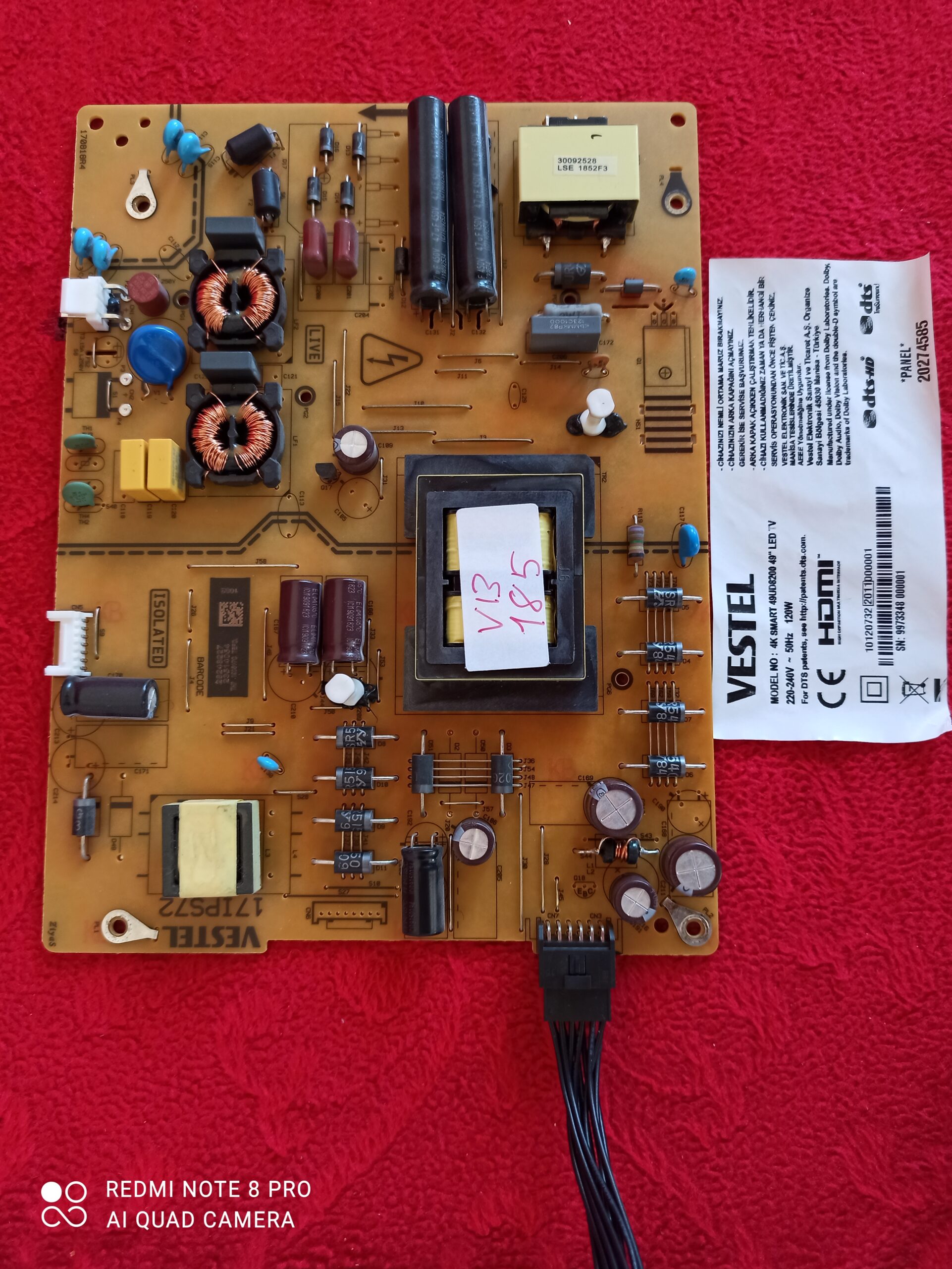 17IPS72 49UD8200 BESLEME – LCD TV KARTLARI